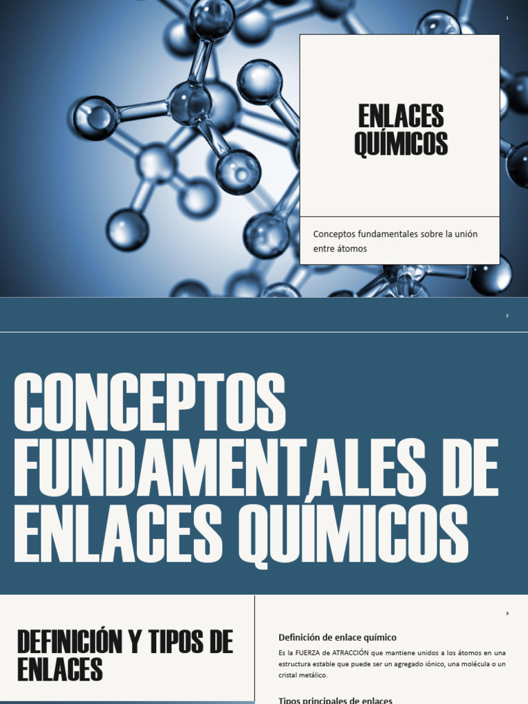 Enlaces Quimicos Presentacion 25 Enero 2026 | PDF | Enlace iónico ...