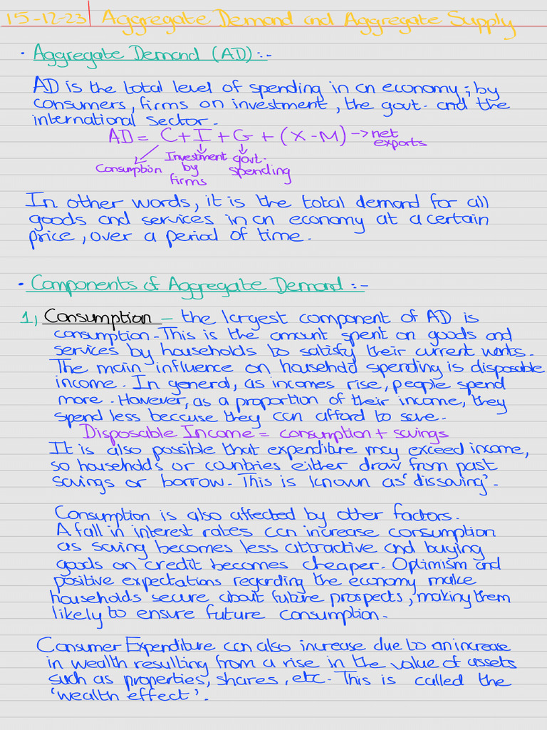 2 - Aggregate Demand and Supply | PDF