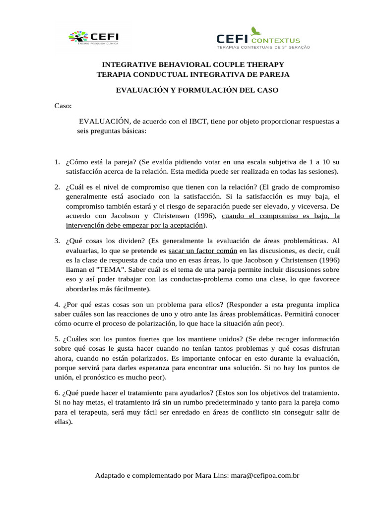 Aval y Formul Del Caso-Ibct 1 | PDF