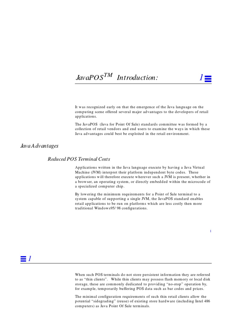 Jpos Whitepaper | PDF | Java (Programming Language) | Point Of Sale