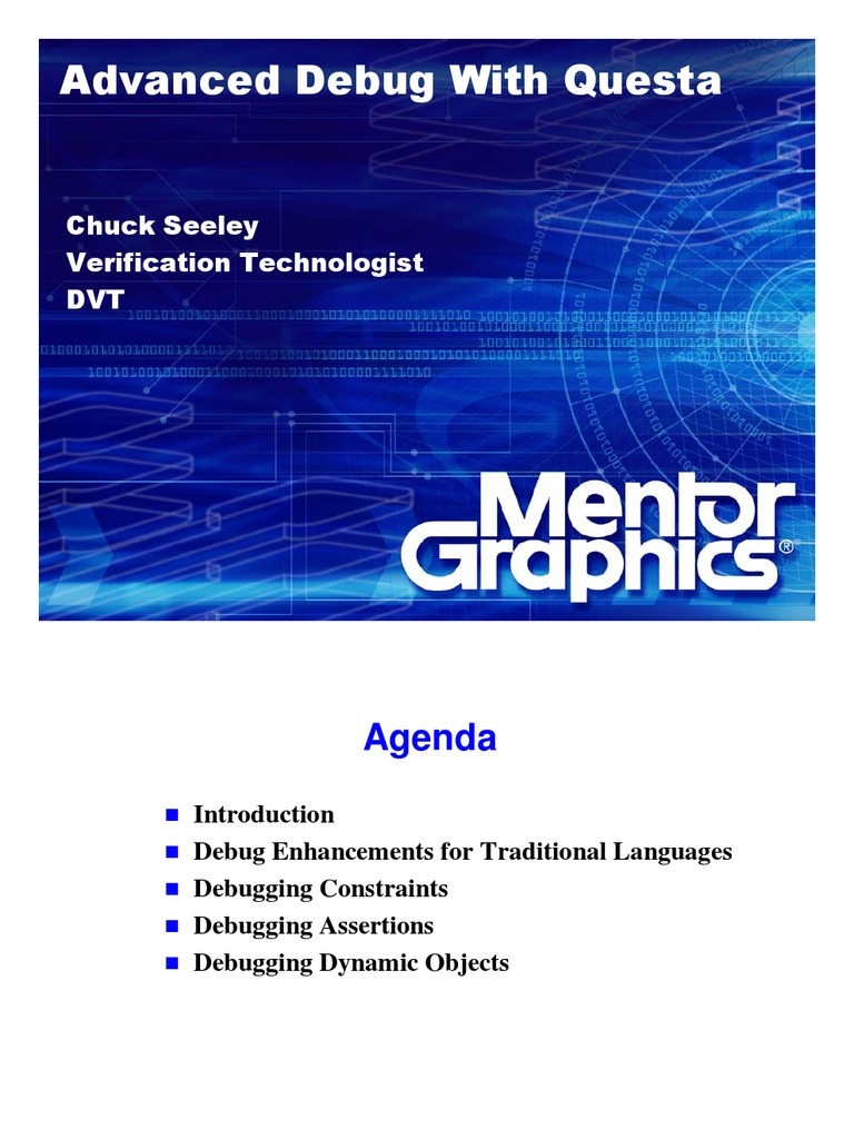 Advanced Debug With Questa | PDF | Class (Computer Programming) | Formal Verification