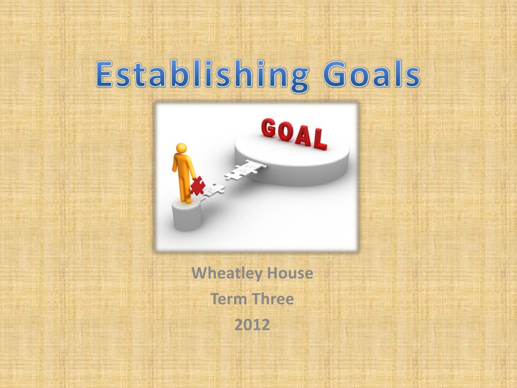 Term Three Goal-Setting | PDF