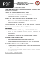 BSP Clean Note and Currency Policy Guide | PDF | Legal Tender | Banknote
