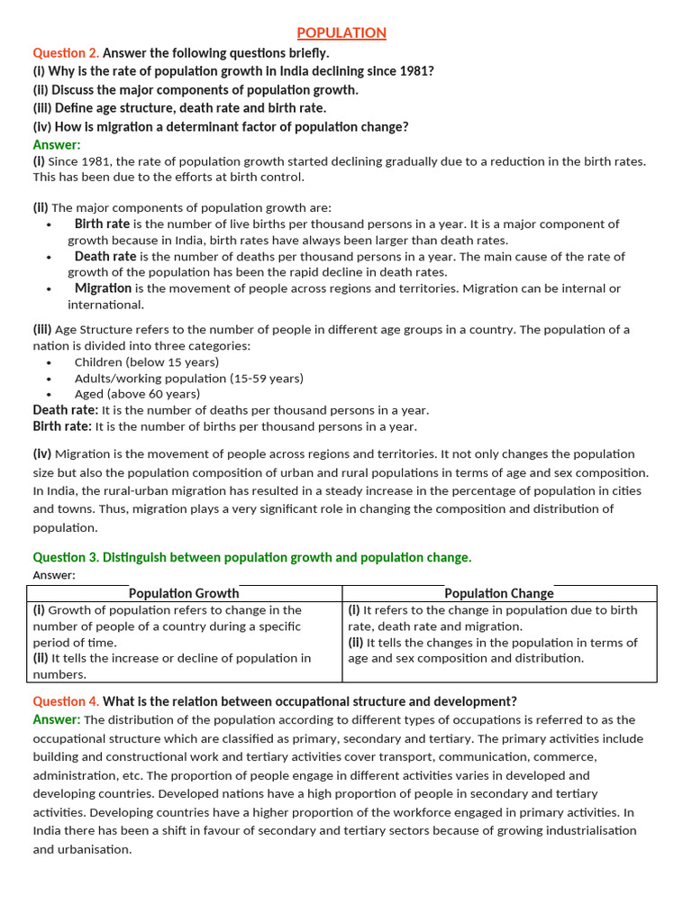 Population & Food Security | PDF