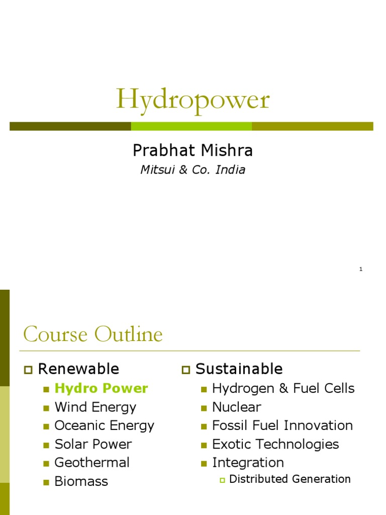 Hydropower | PDF | Hydroelectricity | Reservoir