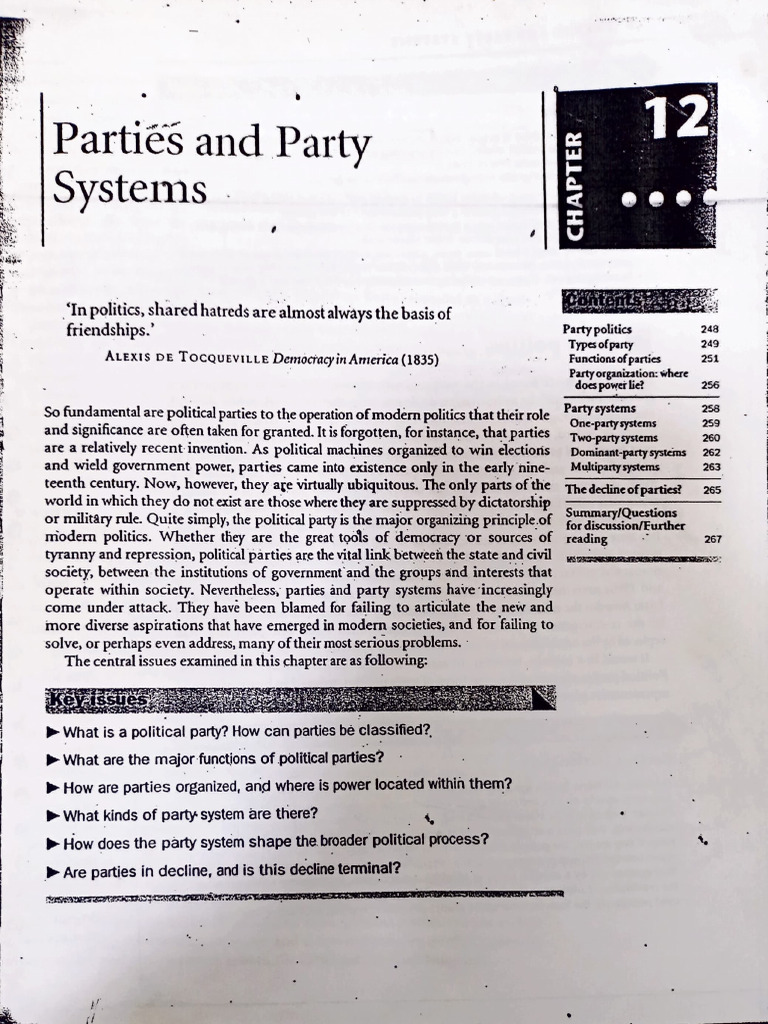 Unit 7 Party System | PDF