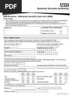 NHS Pension Refund Application RF12 | PDF | Pension | Financial Services