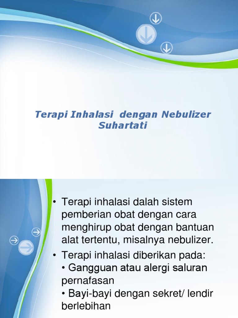 Terapi Inhalasi Dengan Nebulizer | PDF