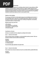 Class 1, 2, 3 Solvents Overview | PDF | Science & Mathematics