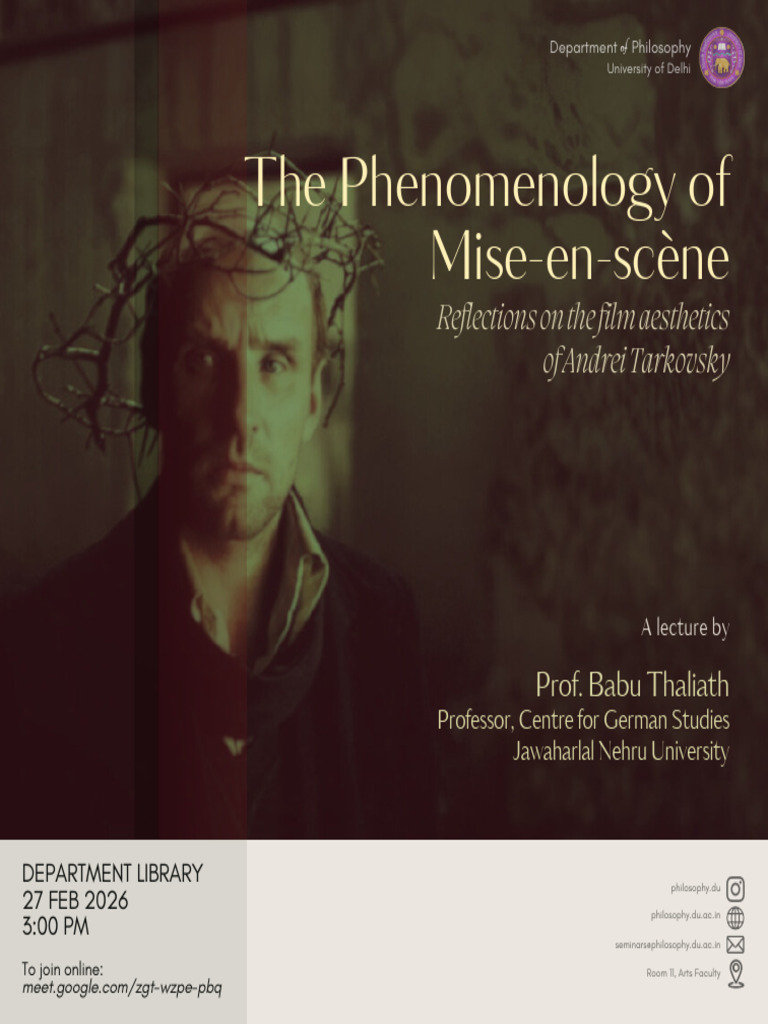 Babu Thaliath Talk | PDF | Phenomenology (Philosophy) | Mental Processes