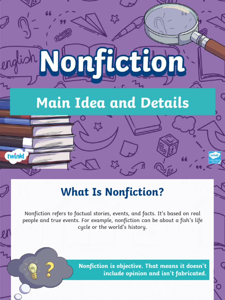 Nonfiction Main Idea and Details Powerpoint | PDF | Heart | Circulatory ...