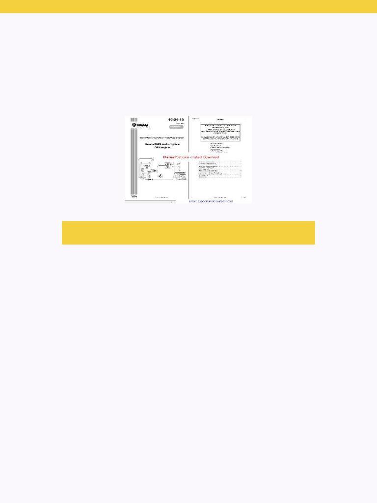 Scania Industrial Engines Dec2 Control System Oem Installation ...