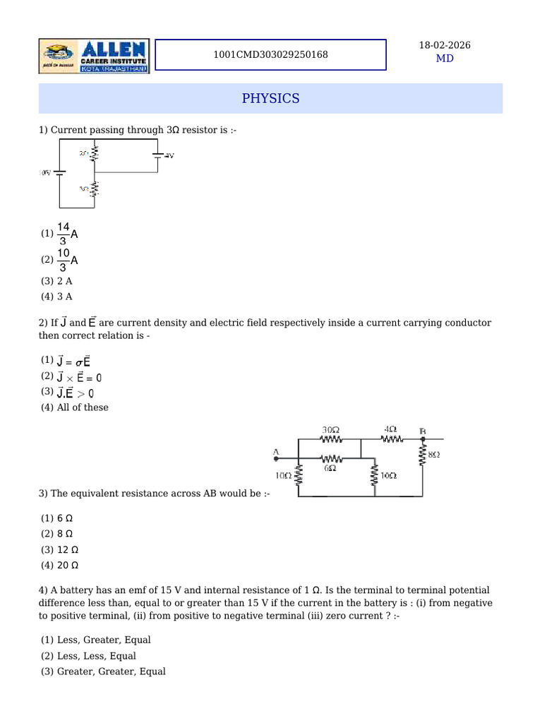 Solution Unlocked | PDF | Magnetic Field | Series And Parallel Circuits