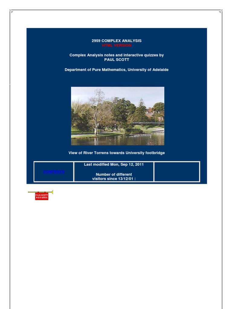 2959 Complex Analysis | PDF | Exponential Function | Logarithm