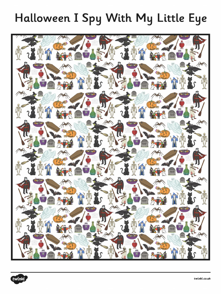 Halloween I Spy Activity Sheet | PDF