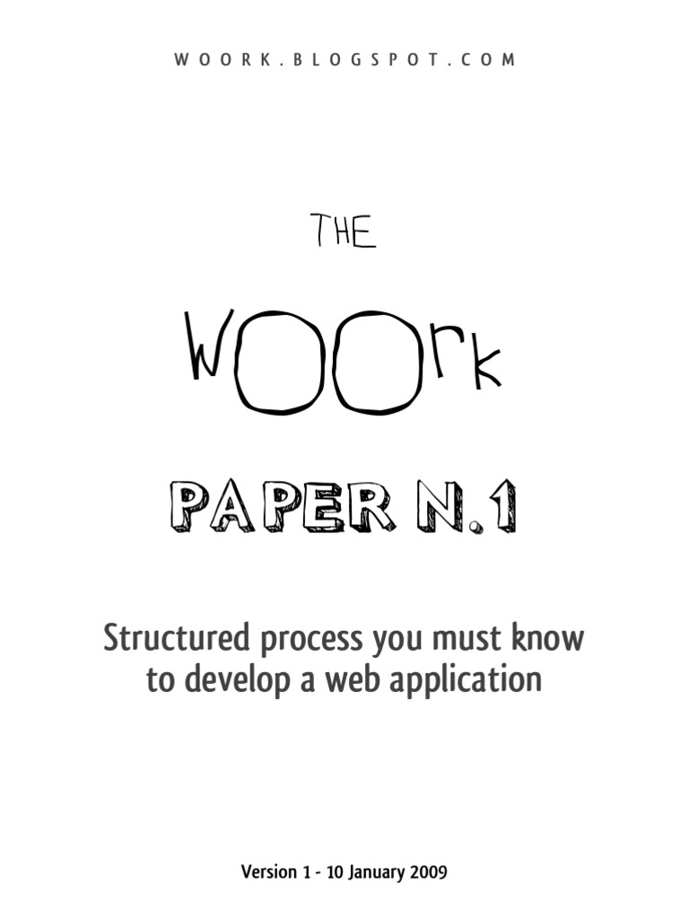 The Woork Papers N1 - Structured Process You Must Know To Develop A Web Application | PDF | Html ...
