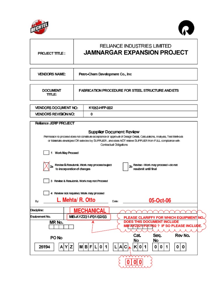 Fabrication Procedure of Structure | PDF
