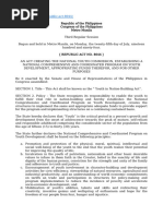 Youth in Nation-Building Act (RA 8044) | PDF | Taxes | President Of The ...