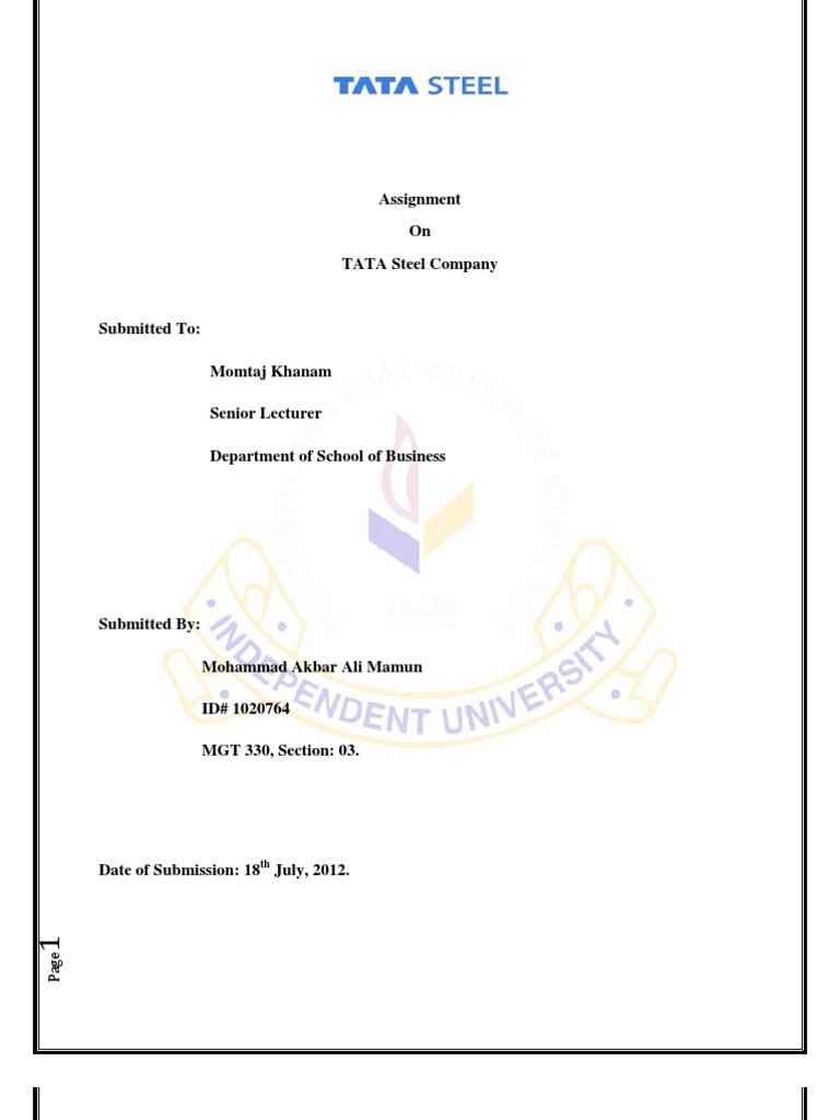 Tata Steel | PDF | Blast Furnace | Steel