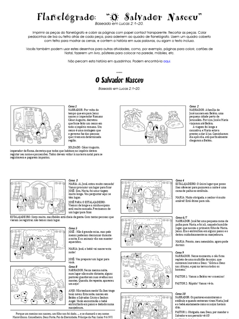 343 the+Savior+is+Born+Flannelgraph Black+and+White PT | PDF | Maria ...