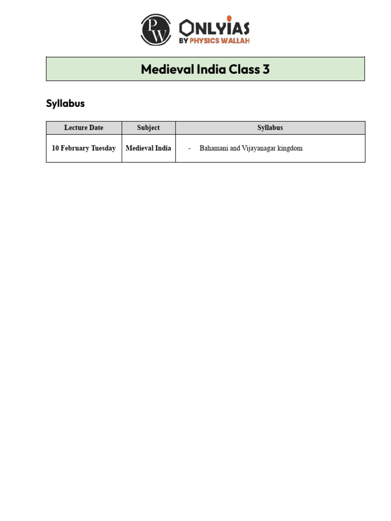 Medieval India Class 3 | PDF | Taxes