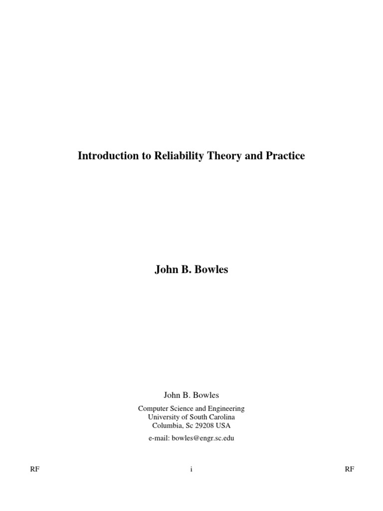 Introduction To Reliability 13 | PDF | Reliability Engineering | Teaching Mathematics