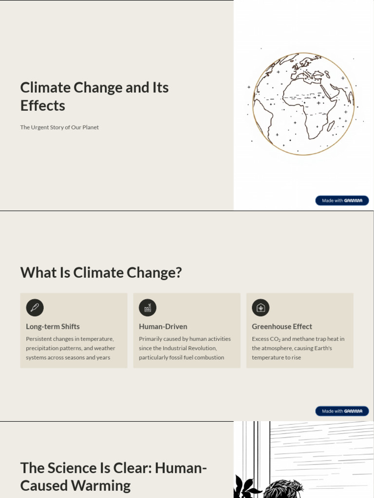 Climate Change and Its Effects | PDF | Climate Change | Applied And ...