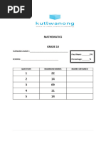 Grade 10 Measurement Formulas Guide | PDF | Area | Sphere
