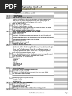 Pre-Delivery Inspection Checklist | PDF