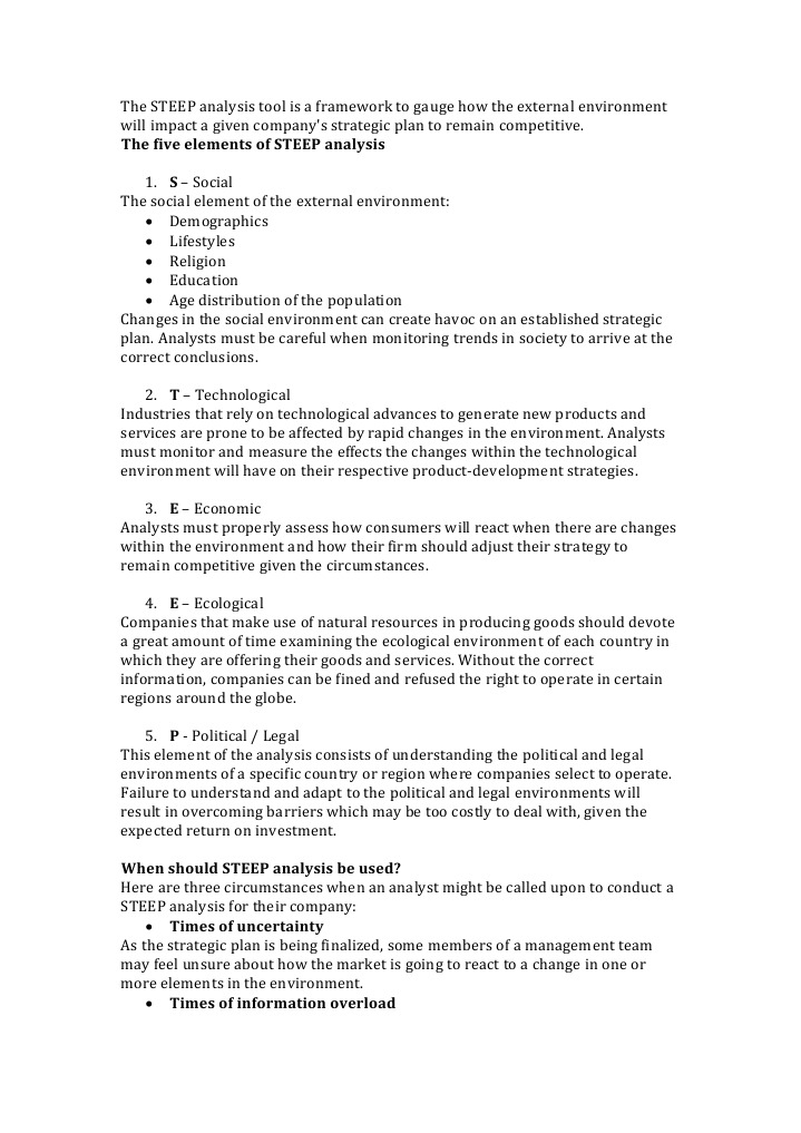STEEP Analysis | Strategic Planning | Strategic Management