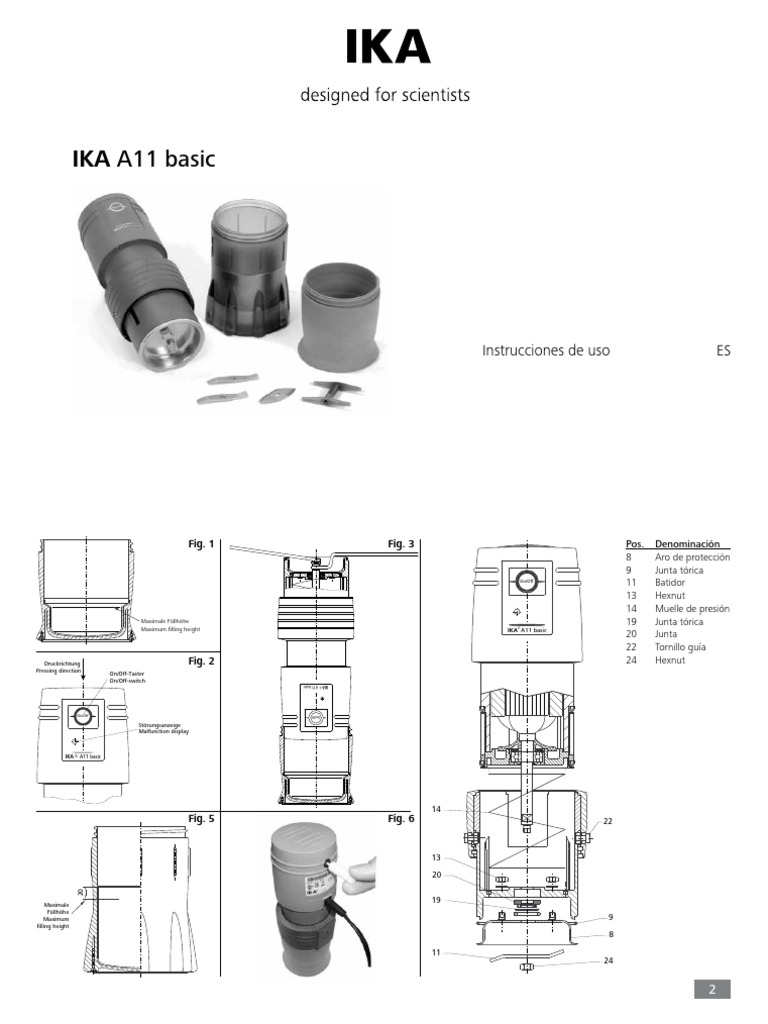 20000028745_ES_A11 basic_032020_web | PDF | Líquidos | Molino (molienda)