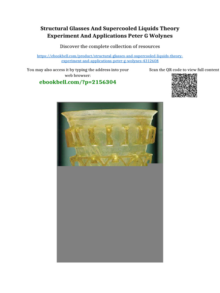 Structural Glasses and Supercooled Liquids Theory Experiment and ...