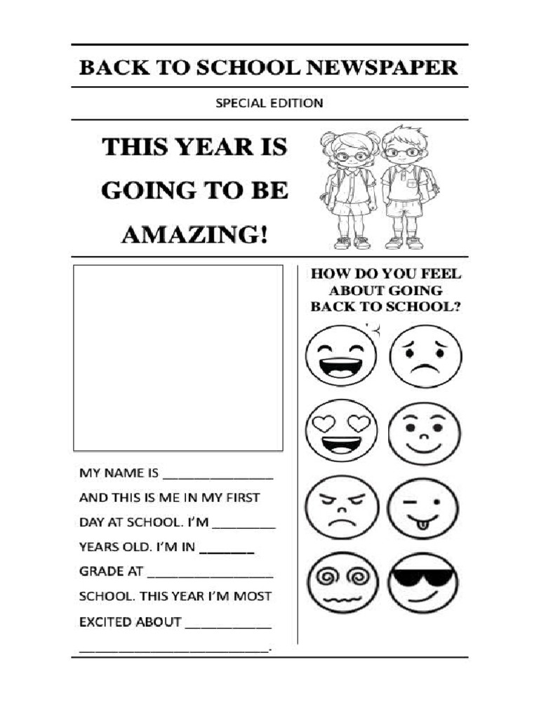 Back To School Newspaper | PDF