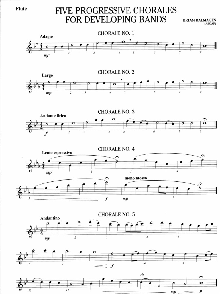 5 Chorales Balmages | PDF