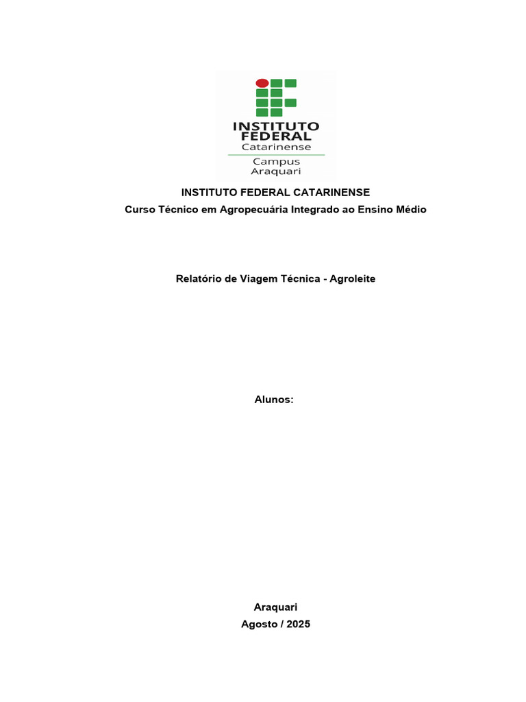 MODELO - Relatório de Visita Técnica | PDF | Citação | Caixa alta e ...