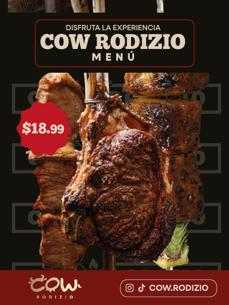 Menu Cow Rodizio | PDF