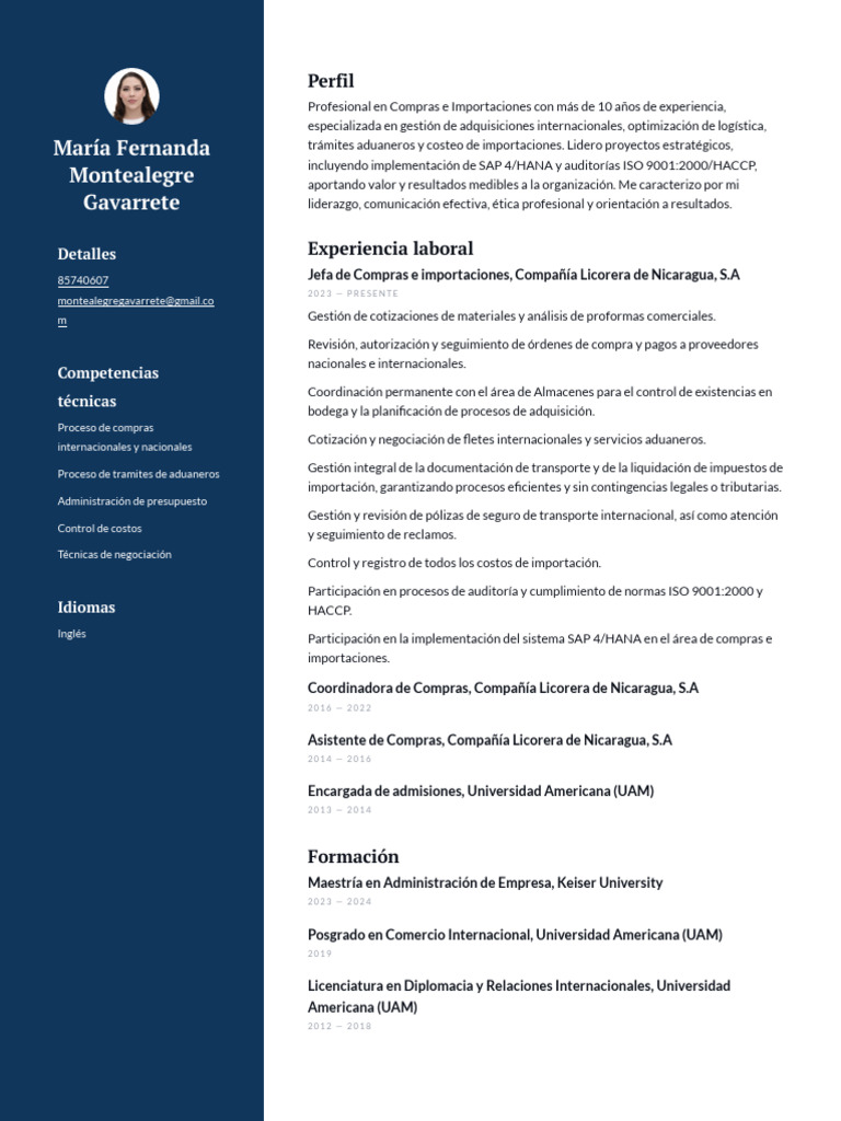 María Fernanda Montealegre Gavarrete | PDF | Logística | Economias