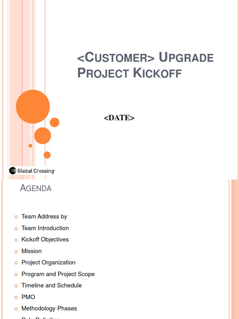 3 Project Kickoff Template | Business | Accountability