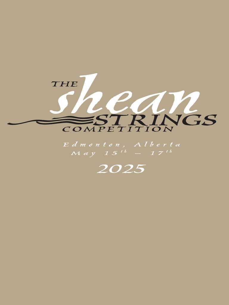 2025 Shean Strings Brochure English | PDF | Concerto | Sonata