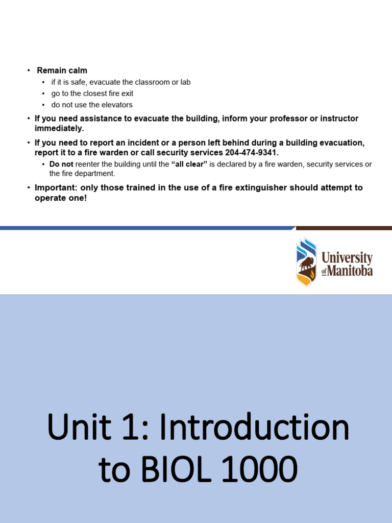 Unit 1 - BIOL1000 Introduction | PDF | Experiment | Genetics