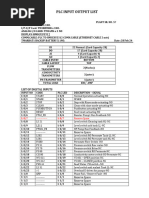 Instrumentation I/O List Overview | PDF | Valve | Pump