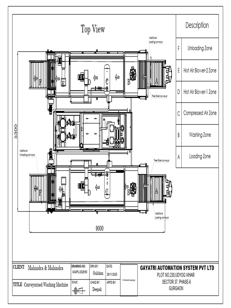 Top View Continuous Washing Machine Model01 | PDF | Industrial Equipment