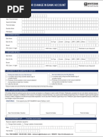 UTI Mutual Fund Bank Details Change Form | PDF | Cheque | Banks