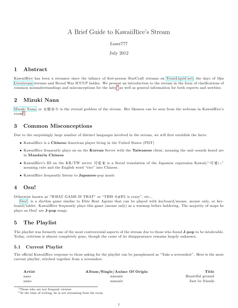 KawaiiRice Stream Overview and Insights | PDF | Leisure