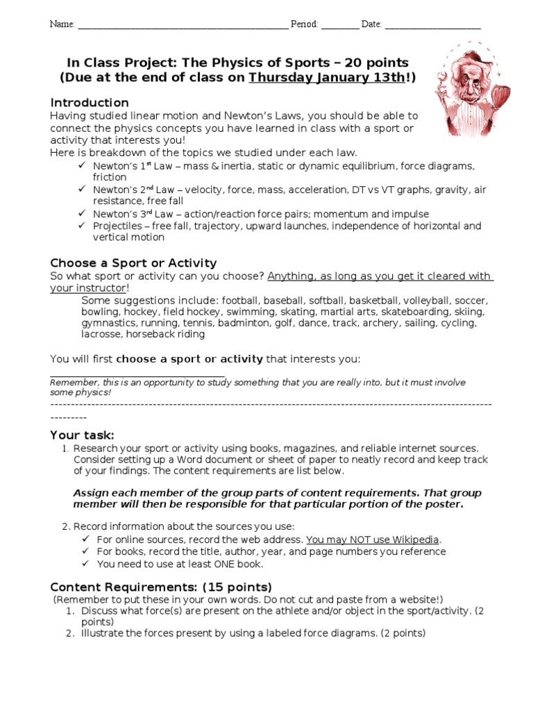 1 - Physics of Sports - Project - Jaime 1011 | PDF