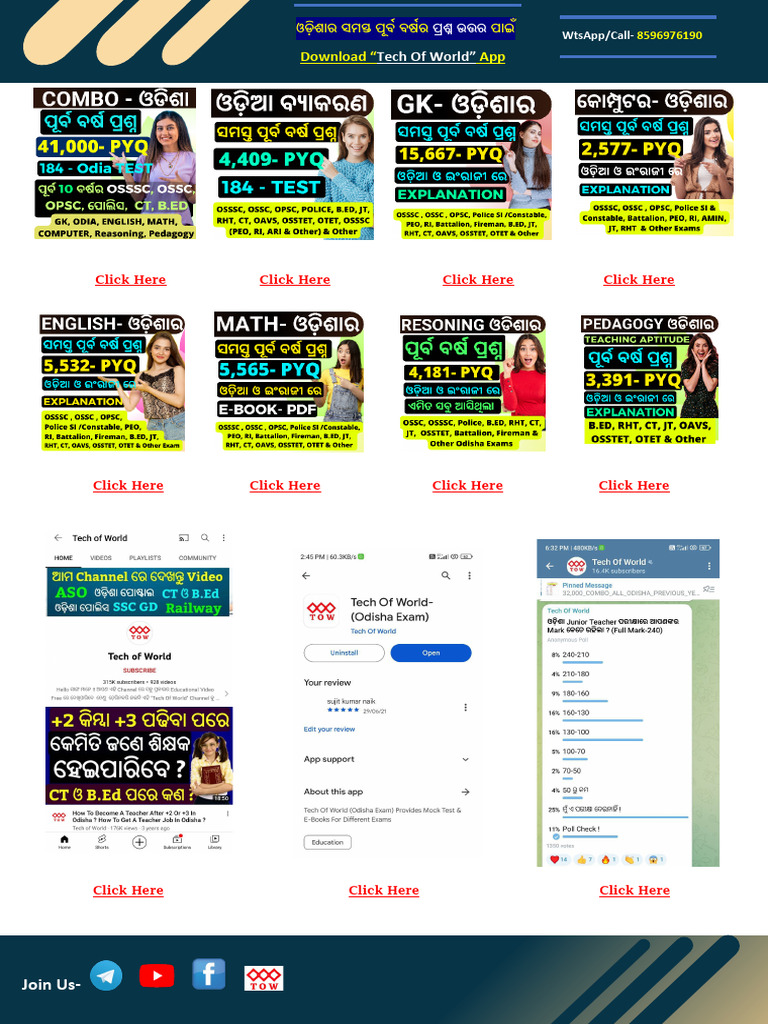 OSSC ATO Pre 2024 by Tech of World APP | PDF