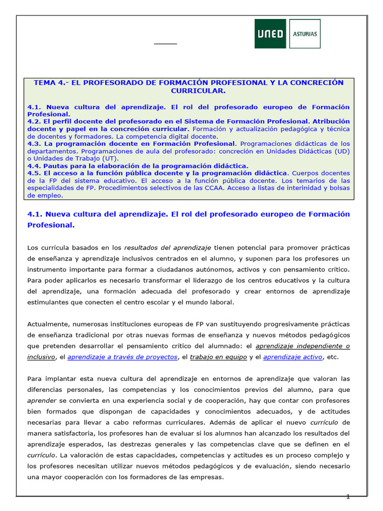Tema 4 Dydc (2025 26) | PDF | Plan de estudios | Maestros