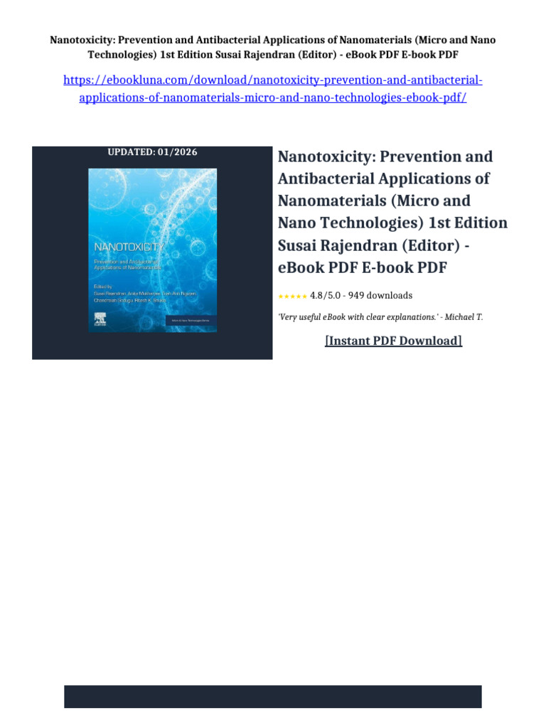 Nanotoxicity: Prevention and Antibacterial Applications of ...