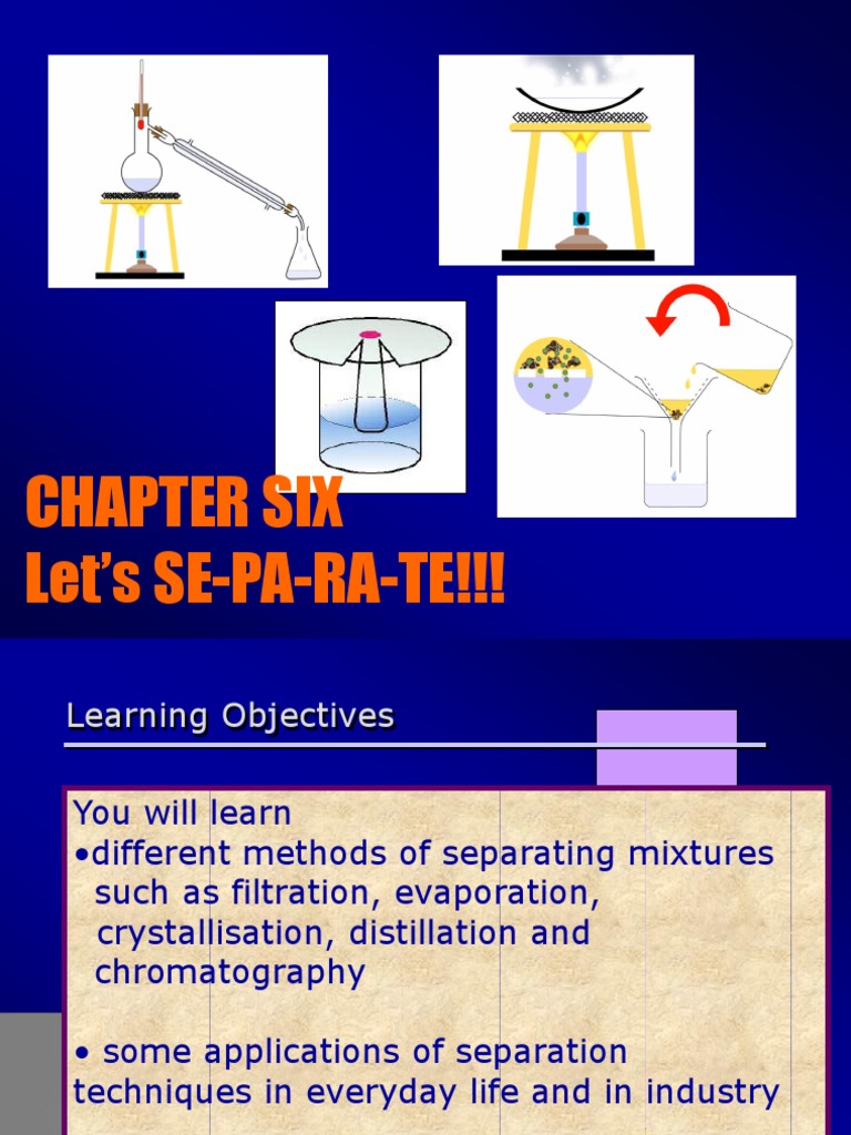 Crystallisation Method Of Separating Mixtures