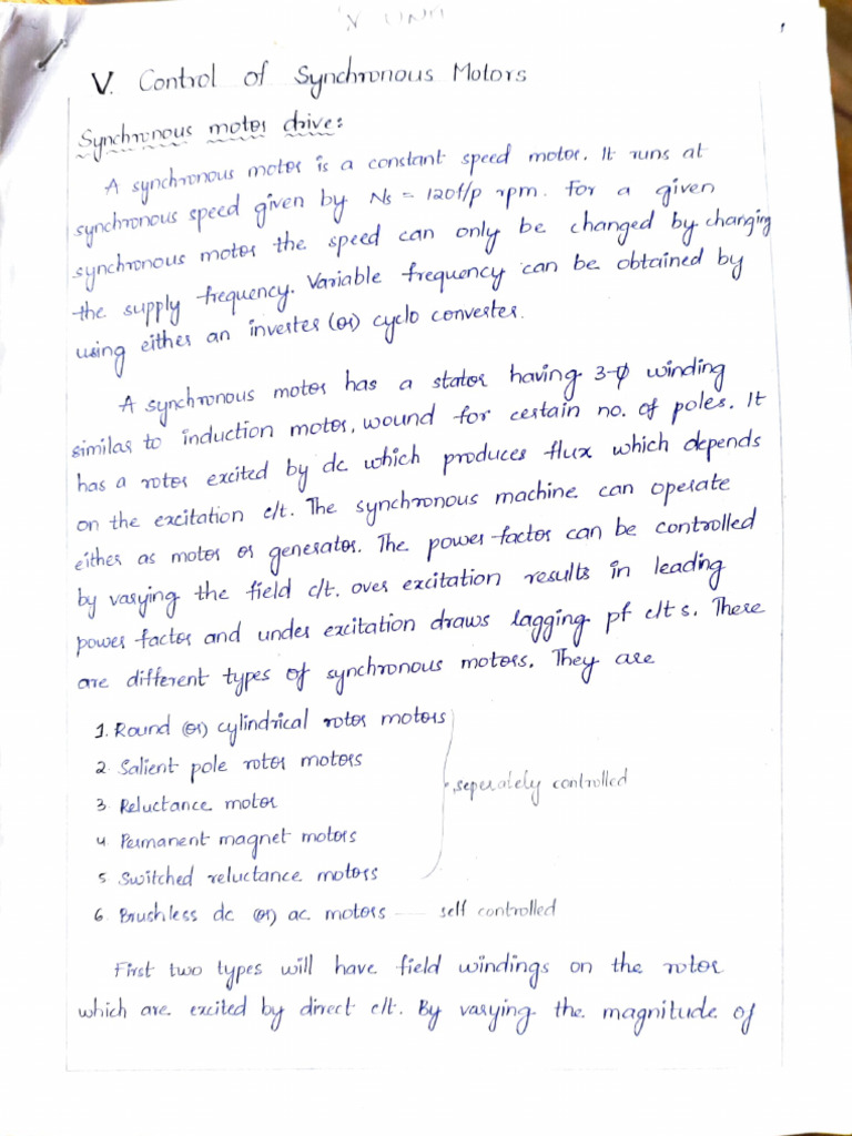PSD 5th Unit | PDF | Electric Motor | Electric Power